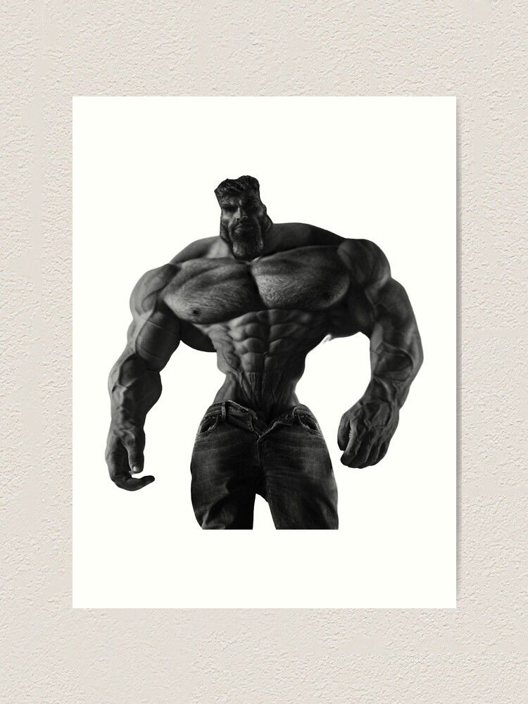 "Gigachad Meme" Art Print for Sale by VirginForestSho | Redbubble