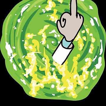 "Rick Middle Finger " Sticker for Sale by KATLYNFREESE | Redbubble