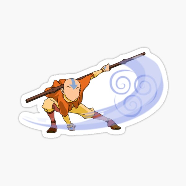 "avatar the last airbender aang" Sticker for Sale by ALFAGIFT | Redbubble
