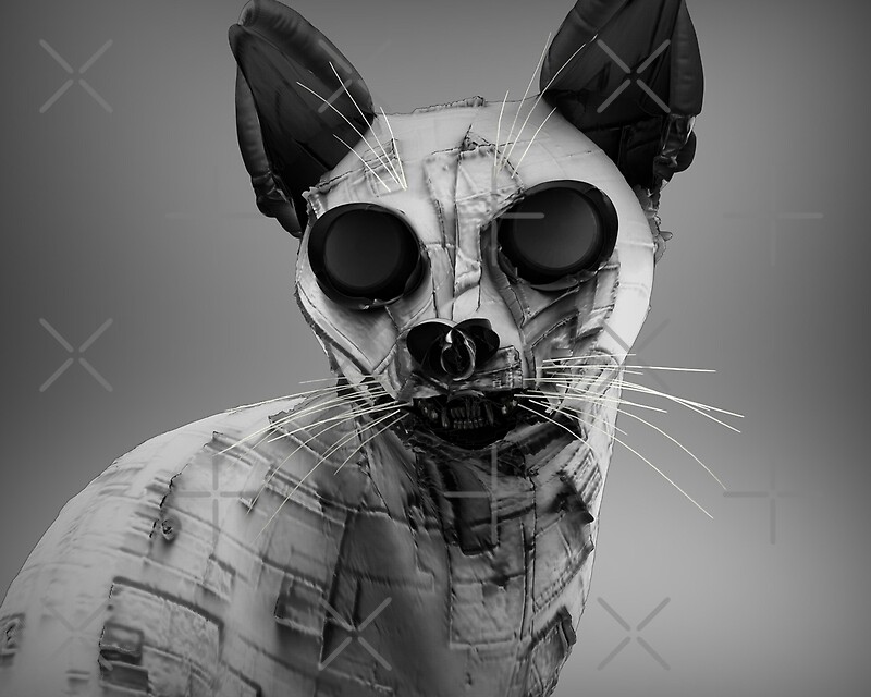 "Techno Cat" by Peter Lemmens | Redbubble