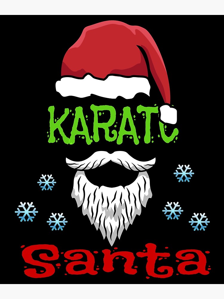 "Funny Karate Santa Christmas Gift- Karate Instructor Design For A ...