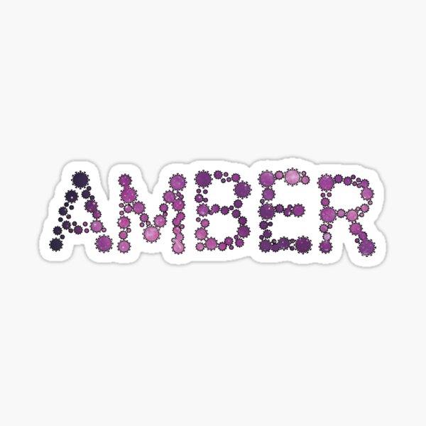 "AMBER Name III - My name is AMBER - typography name - Galaxy Vibe ...