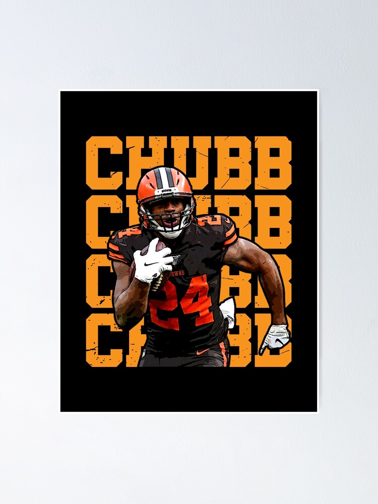 "Nick Chubb" Poster for Sale by UnderSkyArt | Redbubble