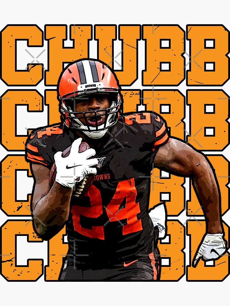 "Nick Chubb" Sticker for Sale by UnderSkyArt | Redbubble