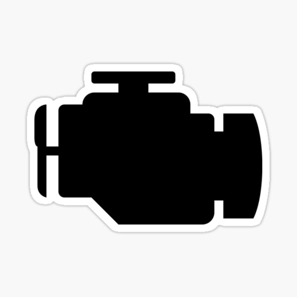 "check engine" Sticker for Sale by HDcomfortdesign | Redbubble