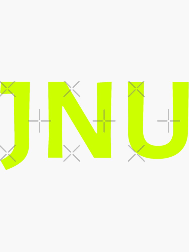"Jnu Essentials & Products." Sticker for Sale by Kalash12 | Redbubble