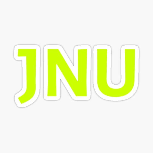 "Jnu Essentials & Products." Sticker for Sale by Kalash12 | Redbubble