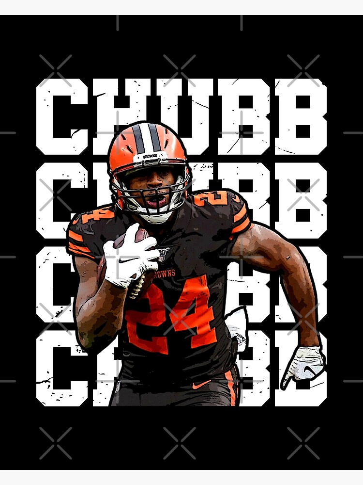 "Nick Chubb" Poster for Sale by UnderSkyArt | Redbubble