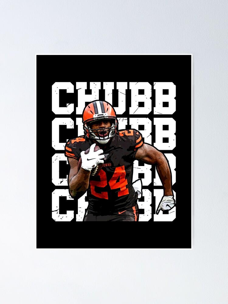 "Nick Chubb" Poster for Sale by UnderSkyArt | Redbubble