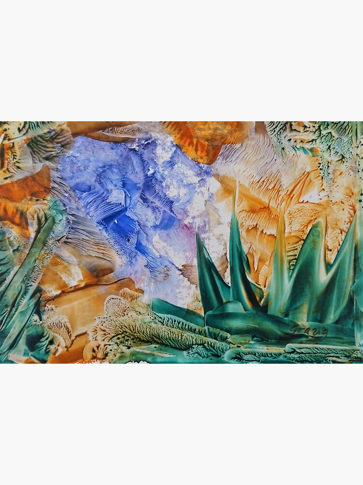 "Modern Art Encaustic 3934" Sticker for Sale by pafcon | Redbubble