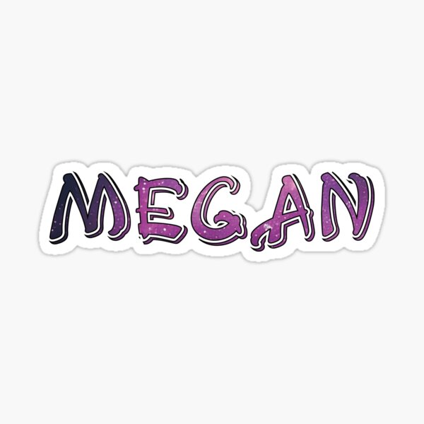 "MEGAN Name II - My name is MEGAN - typography name - Galaxy Vibe ...