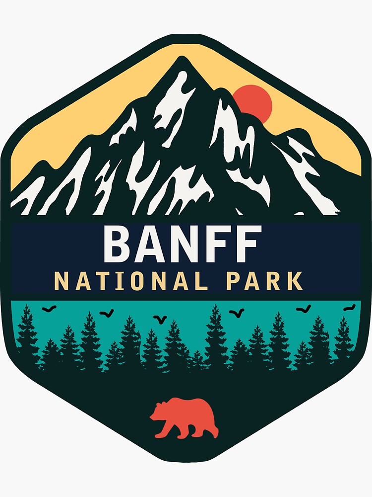 "banff national park" Sticker for Sale by Cool-Craze | Redbubble