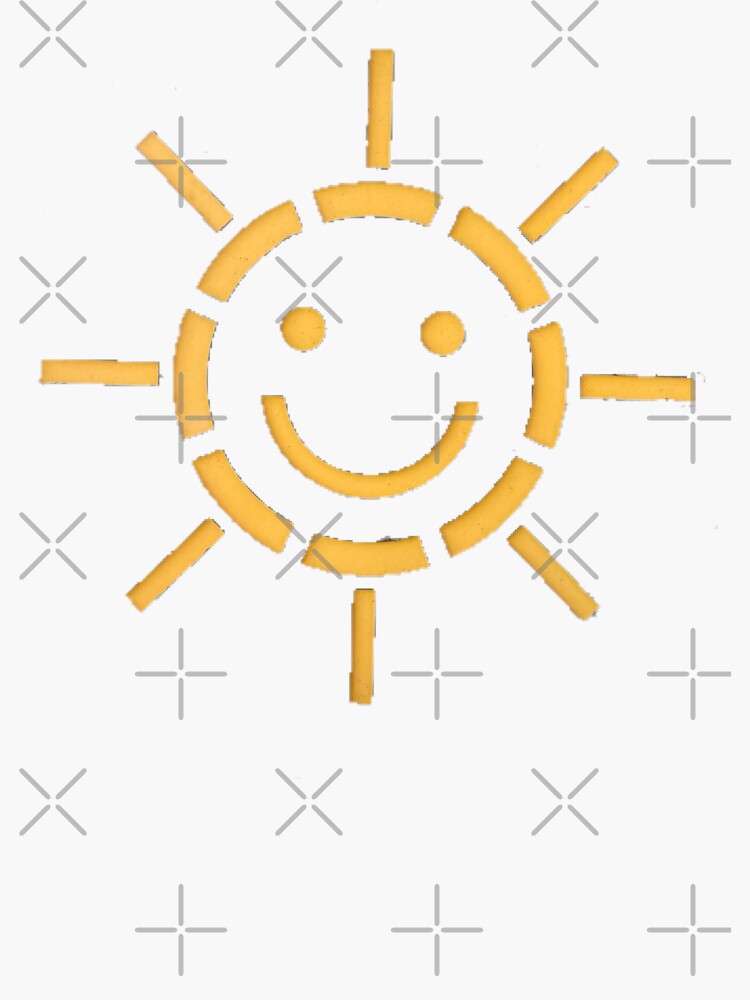 "Smiley Face Sun" Sticker for Sale by Lindsey-Gordon | Redbubble