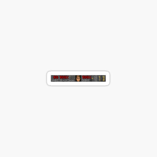 "Doom health bar" Sticker for Sale by kracov | Redbubble