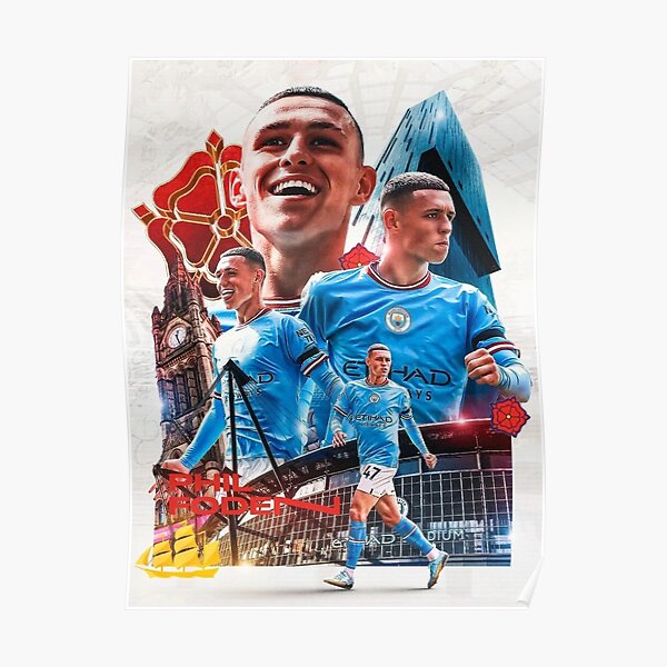 "PHIL FODEN ⭐⭐⭐⭐⭐" Poster for Sale by Baptise-Hayden | Redbubble