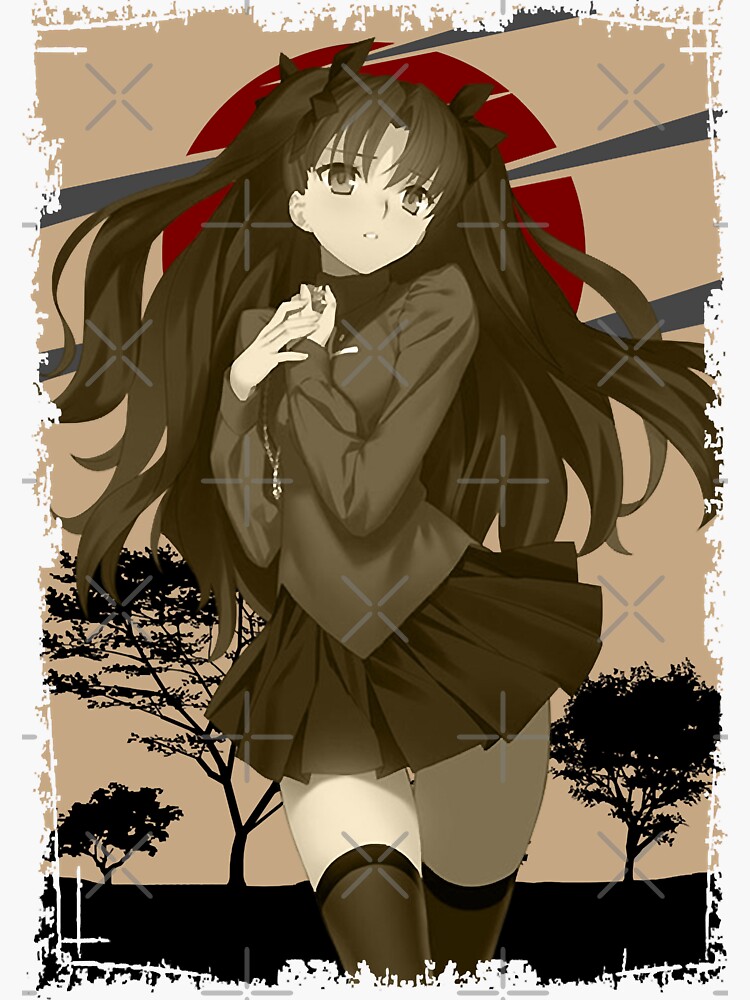 "Day Gift Visual Rin Novels Tohsaka Funny Fans" Sticker for Sale by ...