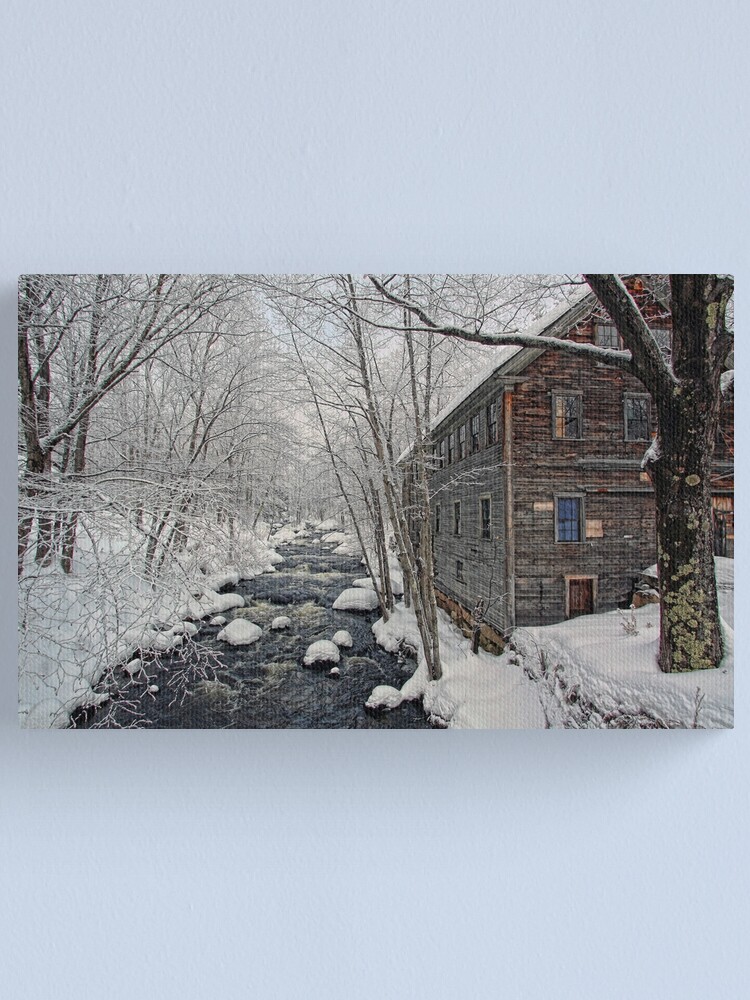 "-The Old Mill On Stevens' Brook-" Canvas Print by rural-guy | Redbubble