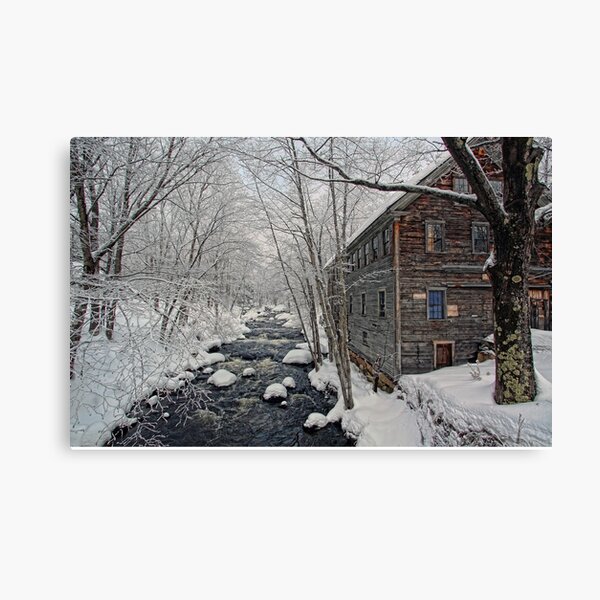 "-The Old Mill On Stevens' Brook-" Canvas Print by rural-guy | Redbubble