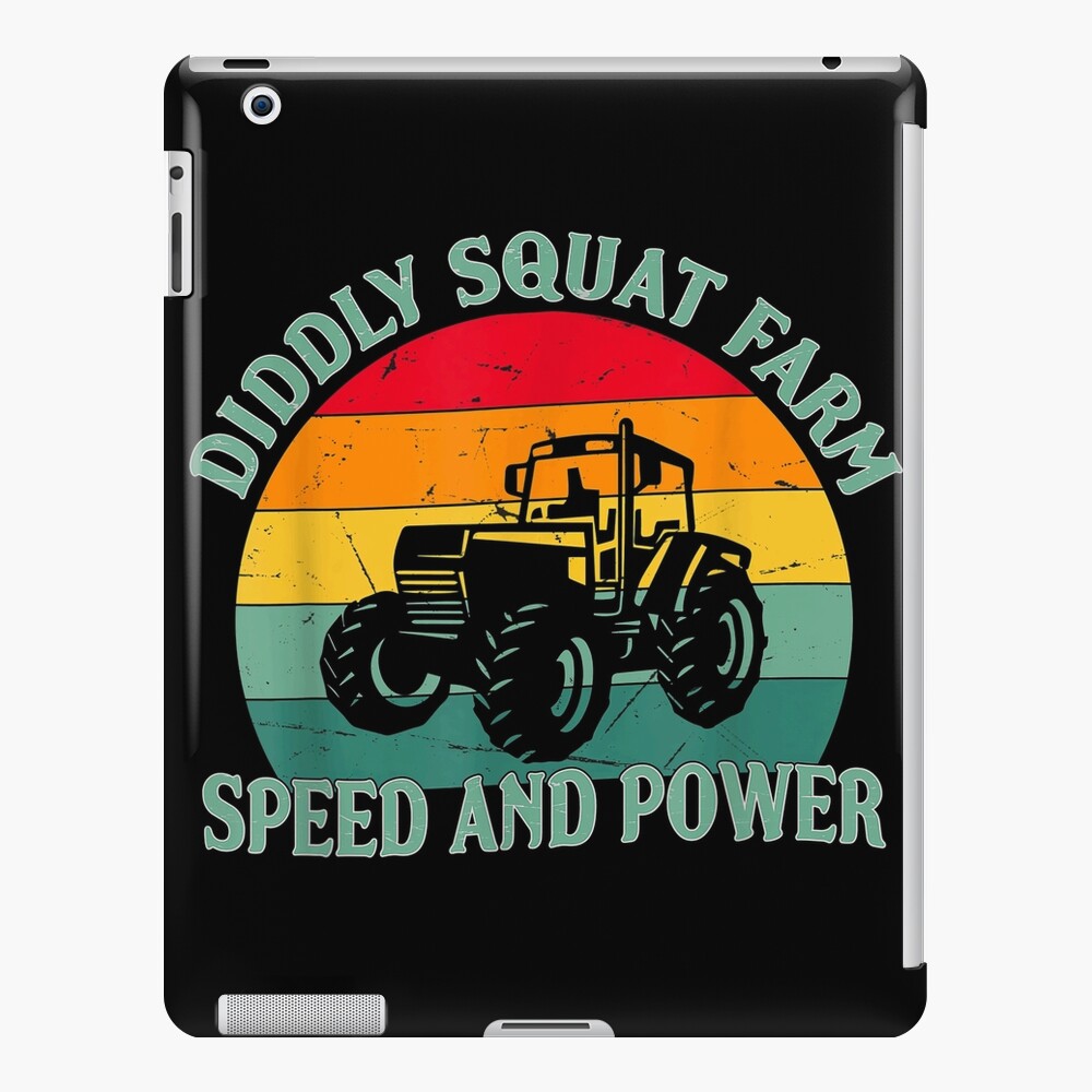 Diddly Squat Farm Speed And Power Perfect Tractor Vintage Ipad Case