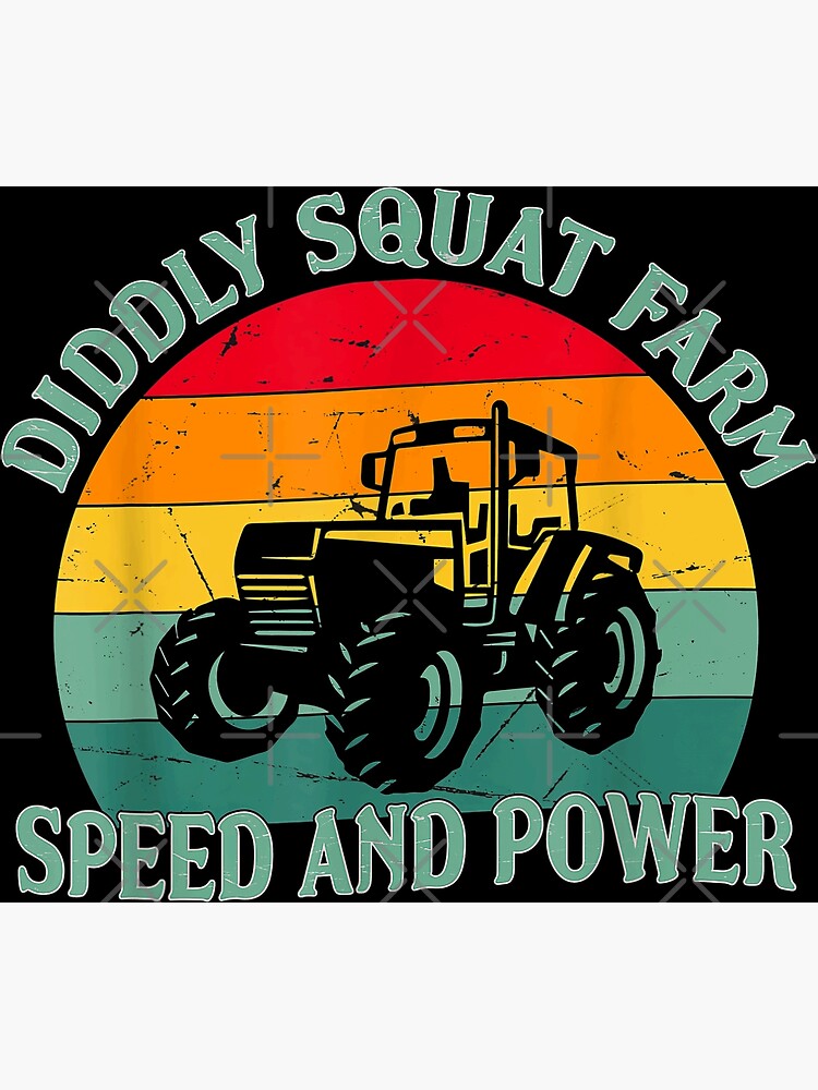 "Diddly Squat Farm Speed And Power Perfect Tractor Vintage" Art Print ...