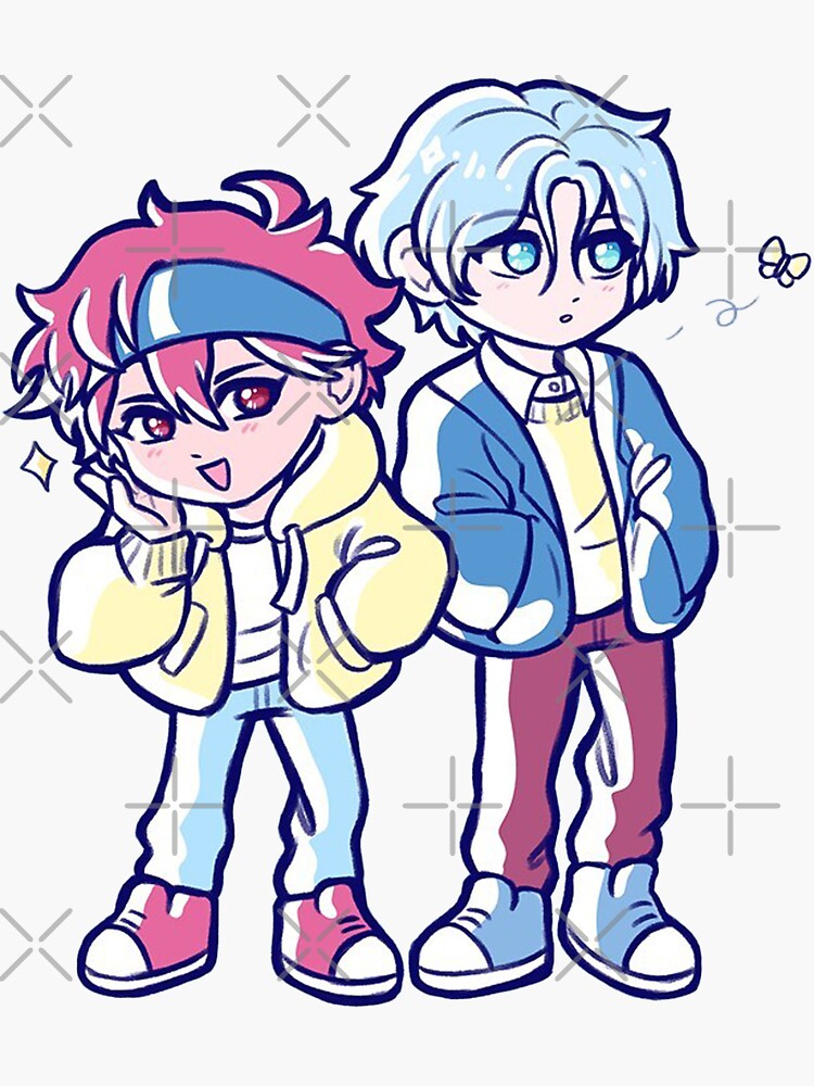 "SK8 Reki x Langa" Sticker for Sale by Rejinero | Redbubble