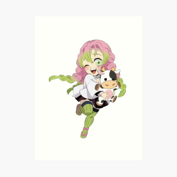 "anime Mitsuri Kanroji-demon slayer" Art Print for Sale by DaviiBiarm ...