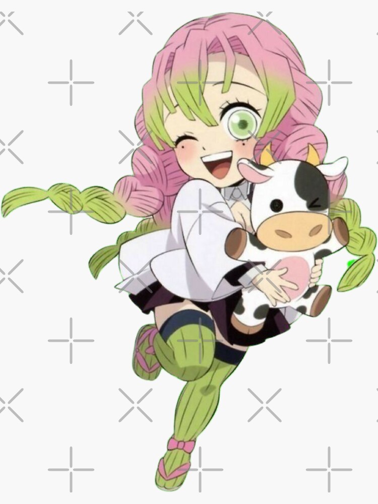 "anime Mitsuri Kanroji-demon slayer" Sticker for Sale by DaviiBiarm ...