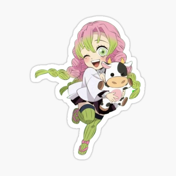 "anime Mitsuri Kanroji-demon slayer" Sticker for Sale by DaviiBiarm ...