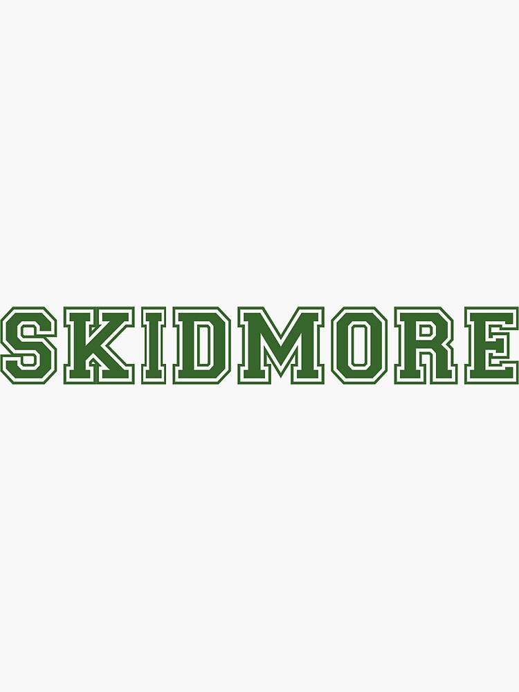"Skidmore" Sticker by sorasicha | Redbubble