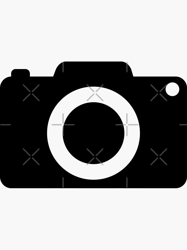 "Camera Icon" Sticker for Sale by clelaettin | Redbubble