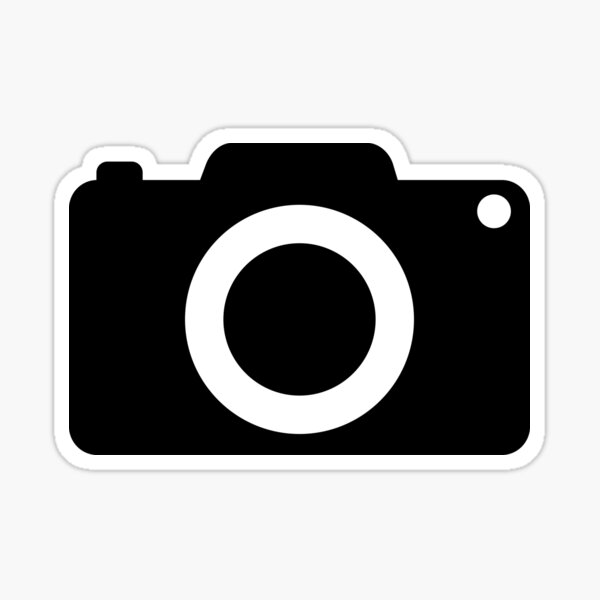 "Camera Icon" Sticker for Sale by clelaettin | Redbubble