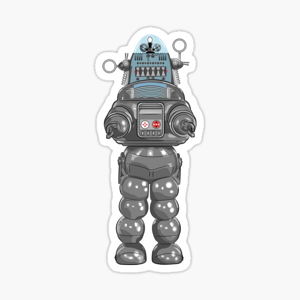 "Robbie the Robot" Sticker for Sale by slwnart | Redbubble