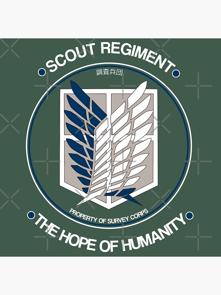 "Attack on Titan - Scout survey corps" Sticker for Sale by sanastyle ...