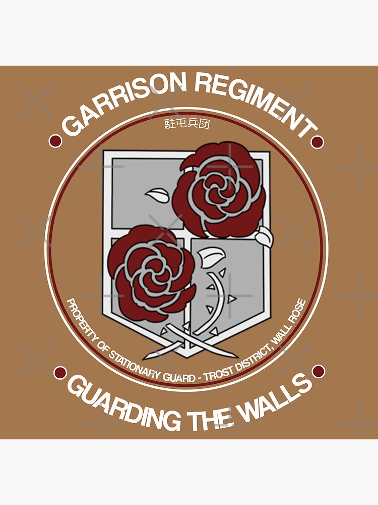 "Attack on Titan - Garrison Regiment" Sticker for Sale by sanastyle ...