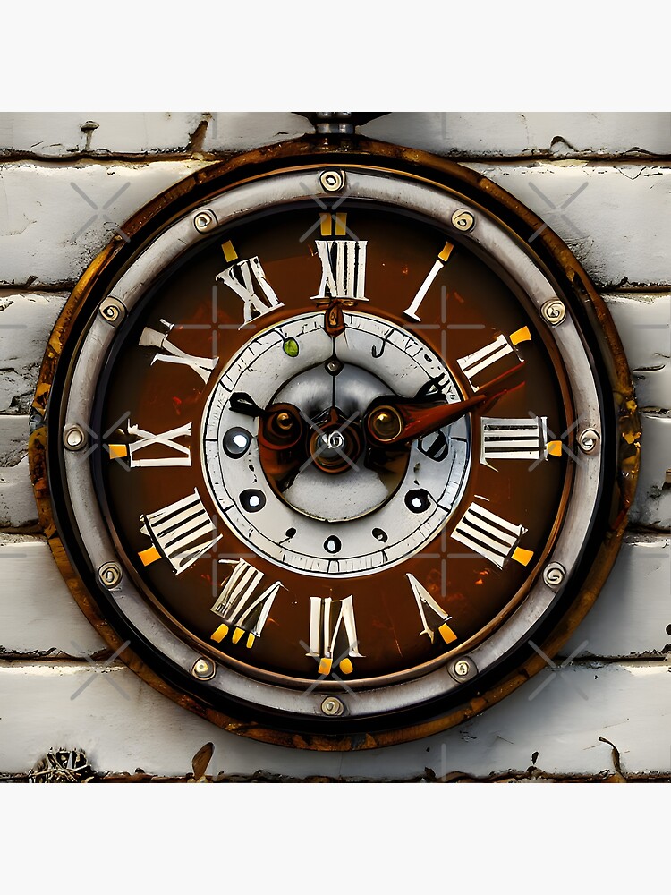"Steampunk retro background with gears and clocks on rusty metal ...