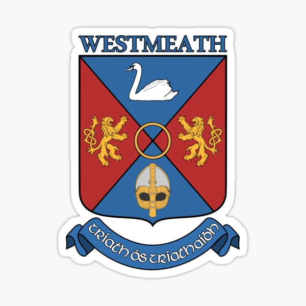 "Coat of Arms of County Westmeath, Ireland" Sticker for Sale by HATABNA ...