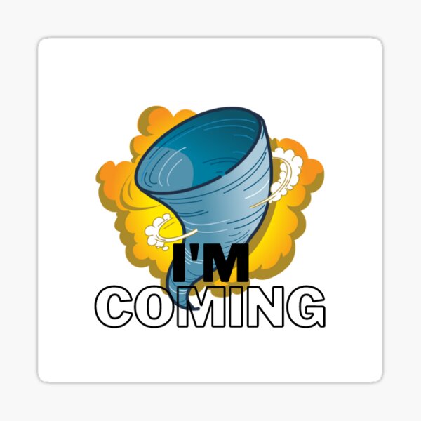 " Hurricane Ian | I'm Coming" Sticker for Sale by prathamesh901 | Redbubble