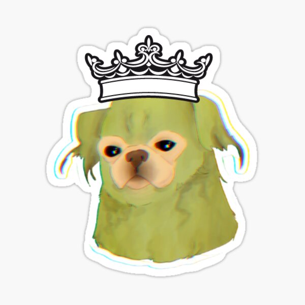 "Woo This is the crowned Gunch dog" Sticker for Sale by AMLUCI | Redbubble