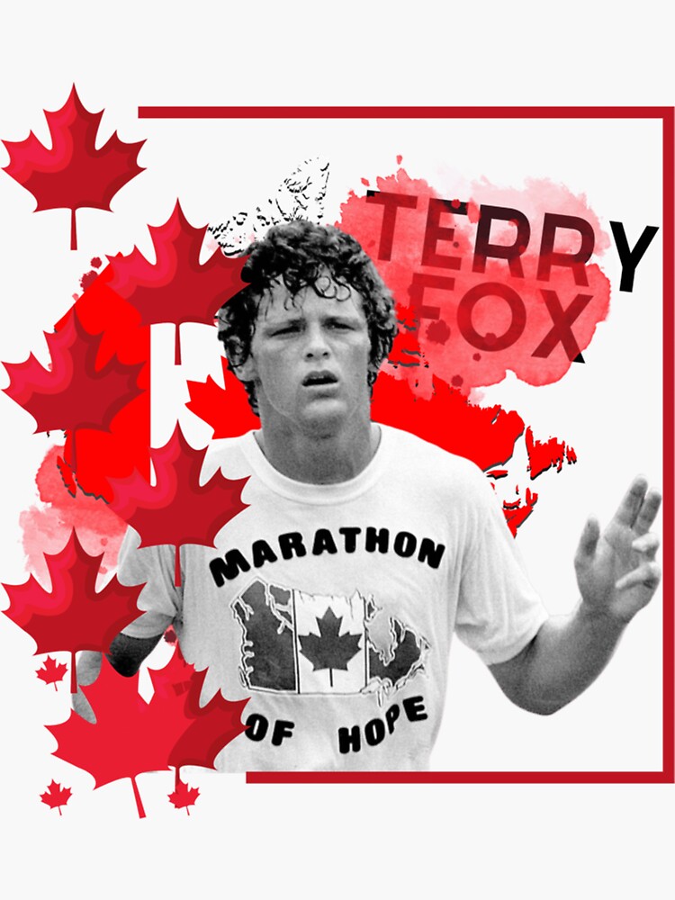 "Terry Fox Keep Running Marathon" Sticker for Sale by TessieZieme ...