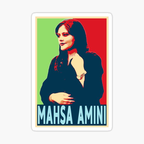 "Mahsa Amini #mahsaamini" Sticker for Sale by minduanderjxb28 | Redbubble