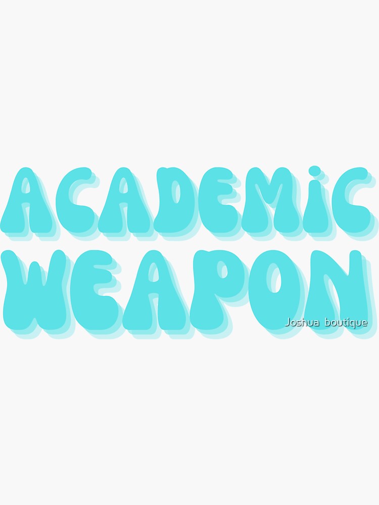"weapon academic" Sticker for Sale by walid89 | Redbubble