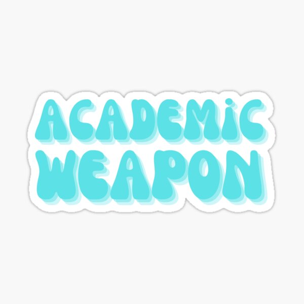 "weapon academic" Sticker for Sale by walid89 | Redbubble