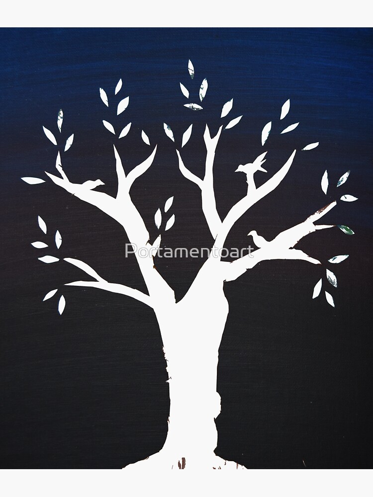 "The Missing Tree" Sticker for Sale by Portamentoart | Redbubble