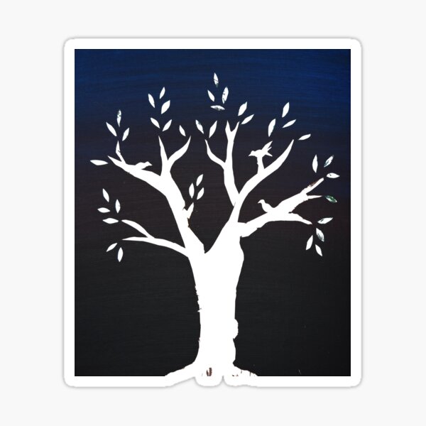 "The Missing Tree" Sticker for Sale by Portamentoart | Redbubble