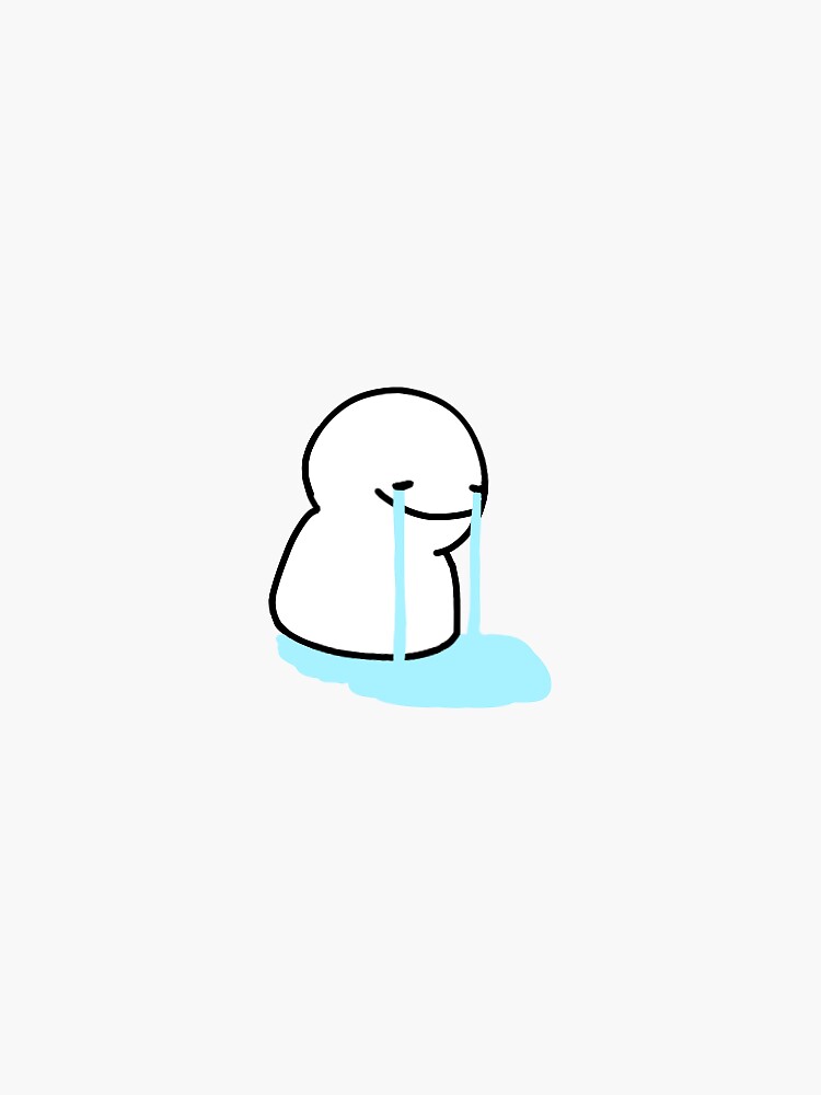 "Dream blob crying" Sticker for Sale by eggislost | Redbubble
