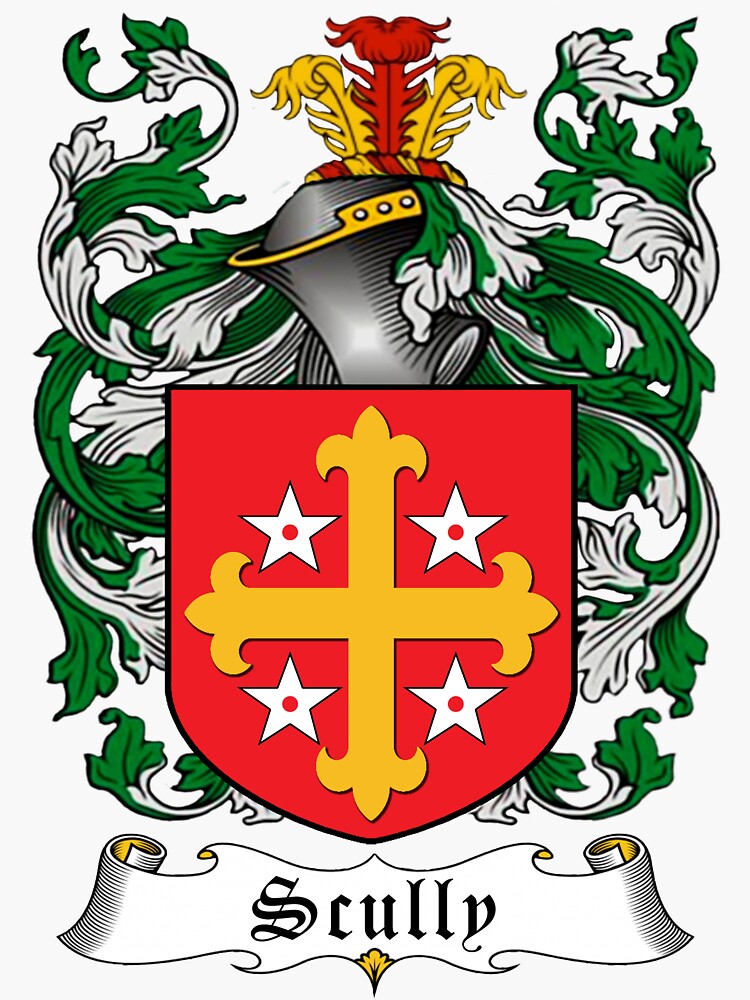 "SCULLY FAMILY CREST" Sticker for Sale by CathalDevlin | Redbubble