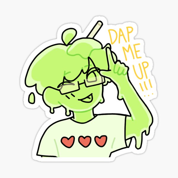 "Slimecicle dap me up" Sticker for Sale by eggislost | Redbubble