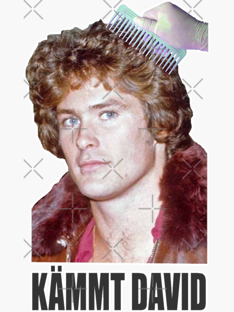 "Comb David" Sticker for Sale by DeathBunnyArmy | Redbubble