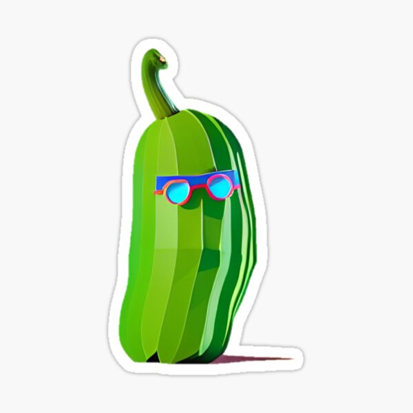 "Cute n Cool Zucchini #10" Sticker for Sale by JanP82 | Redbubble