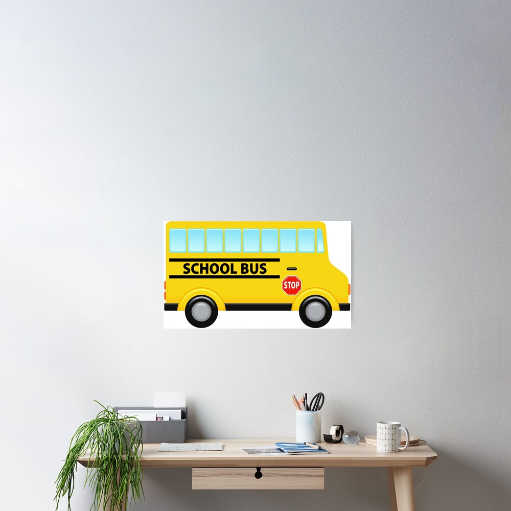 "8 Window School Bus" Poster for Sale by SpecialVectors | Redbubble